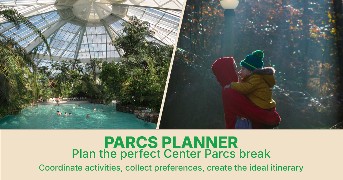 Center Parcs Trip Planner - Plan Activities & Itineraries with Your Group